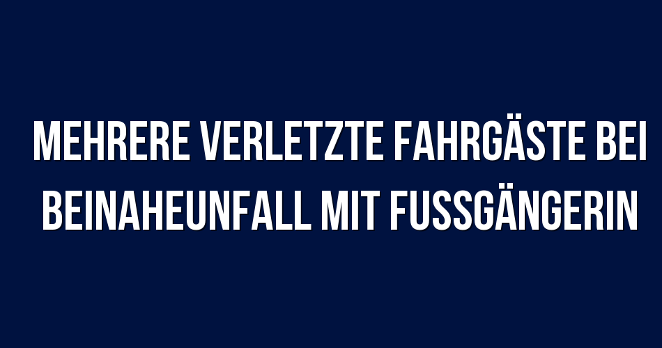 Polizeibericht Berlin: Mehrere verletzte Fahrgäste bei Beinaheunfall ...